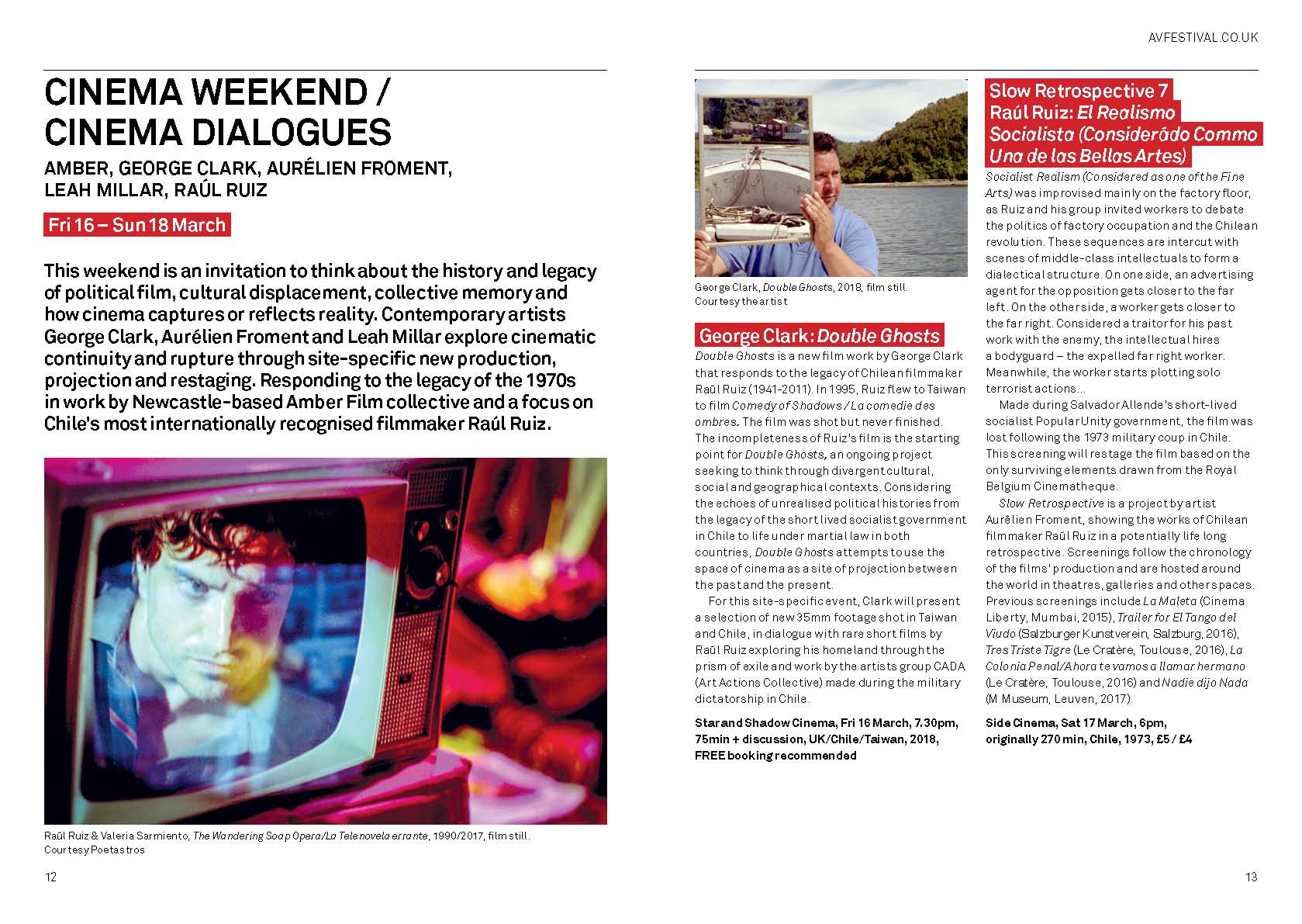 Double Ghosts – AV Festival – March 2018 – George Clark
